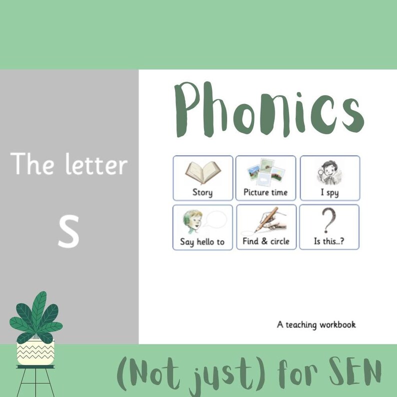 Letter S Phonics Special Education Workbook - Etsy
