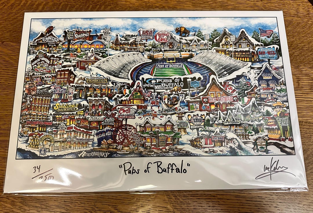 Pubs of Buffalo New York Limited Edition Lithograph Print by Pubsof ...