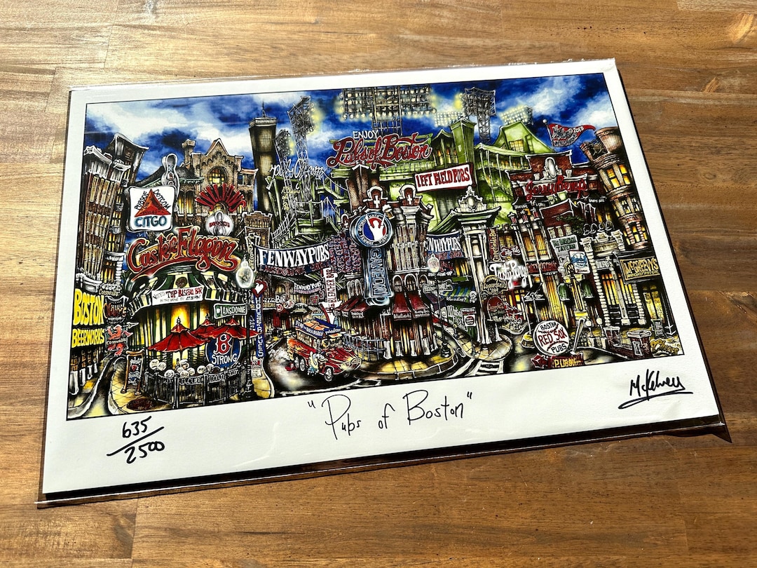 Pubs of Downtown Boston Massachusetts Baseball Stadium Limited Edition ...