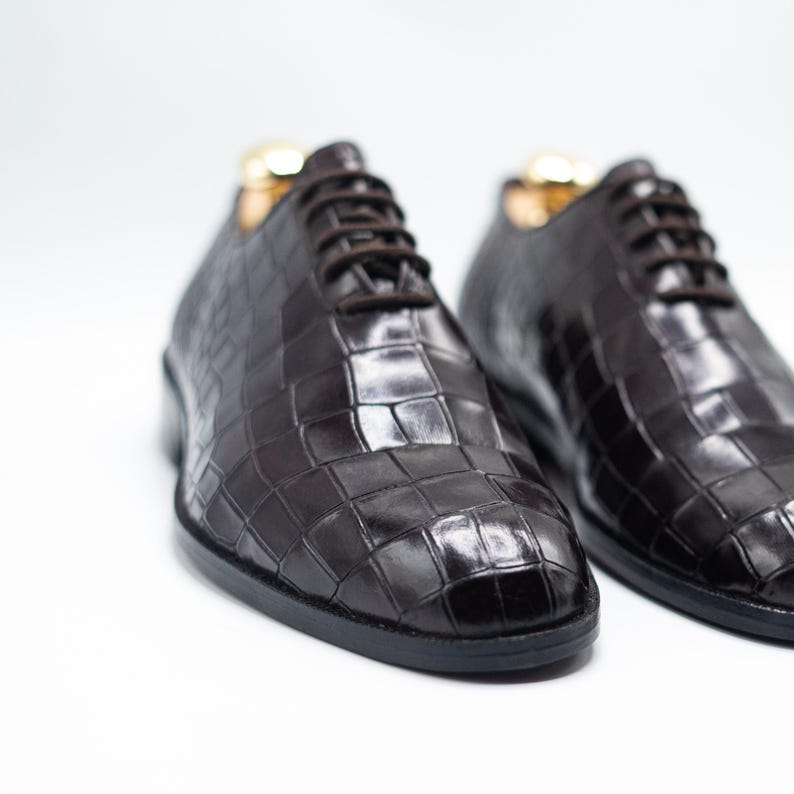 Men's Crocodile Shoe Oxford, Alligator Shoes, Designer Men Shoes, Made ...