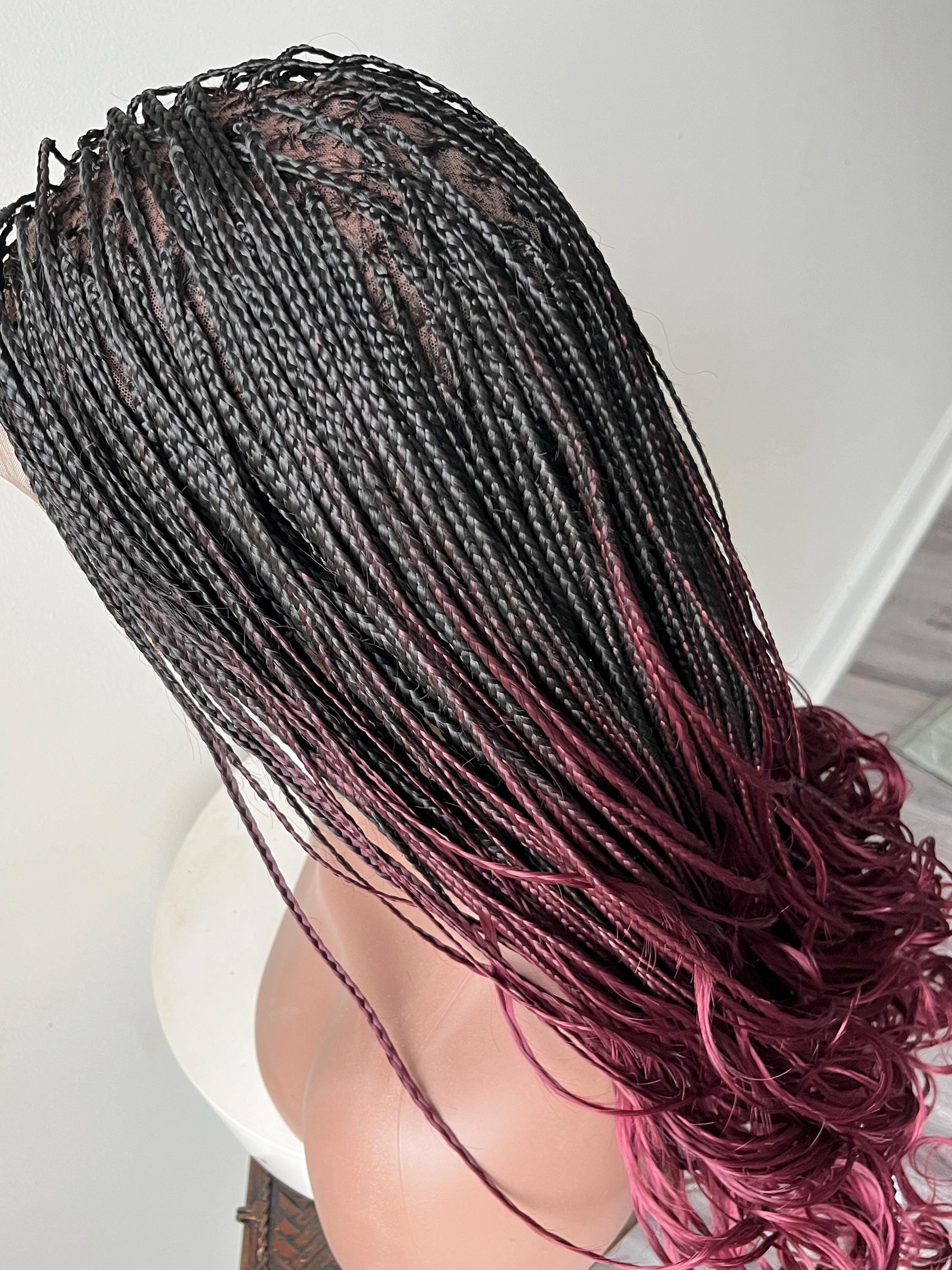 Braided Wig Box Braid, Unique Box Braids, Box Braid Lace Wig , African ...