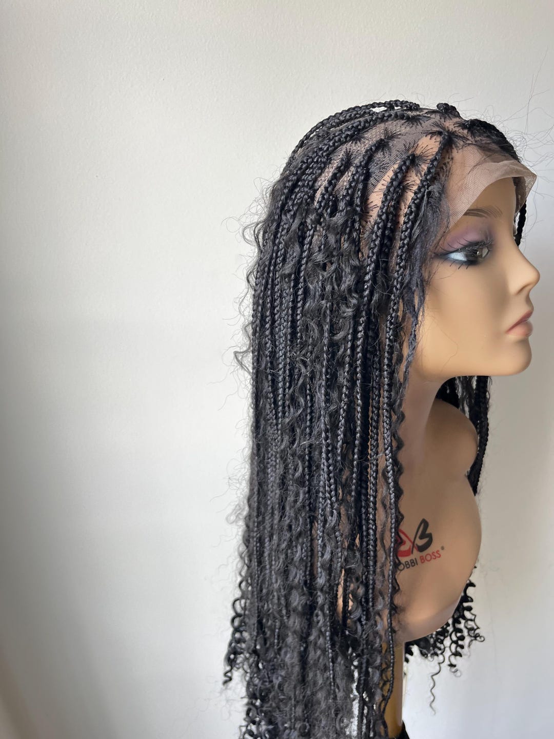 Braided Lace Front Wig , Women’s Pick and Drop Braided Hair. Beautiful ...
