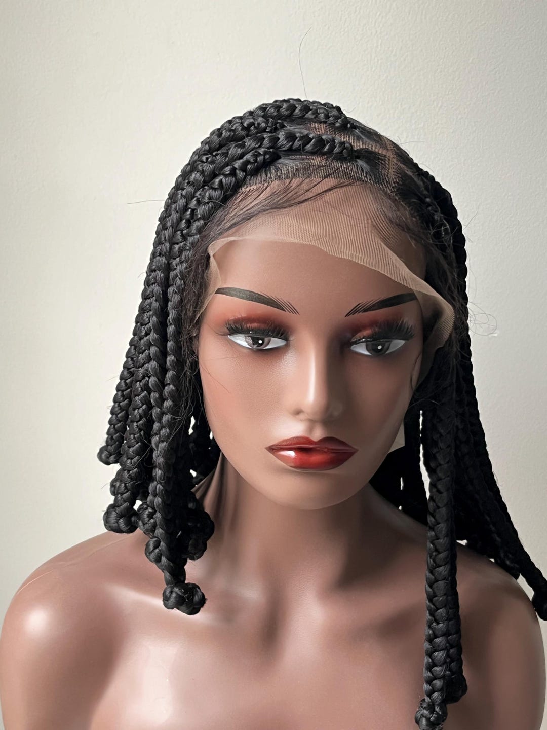 African Braided Wig, Classy Hair Wig, Unique Braided Wig , Lightweight ...