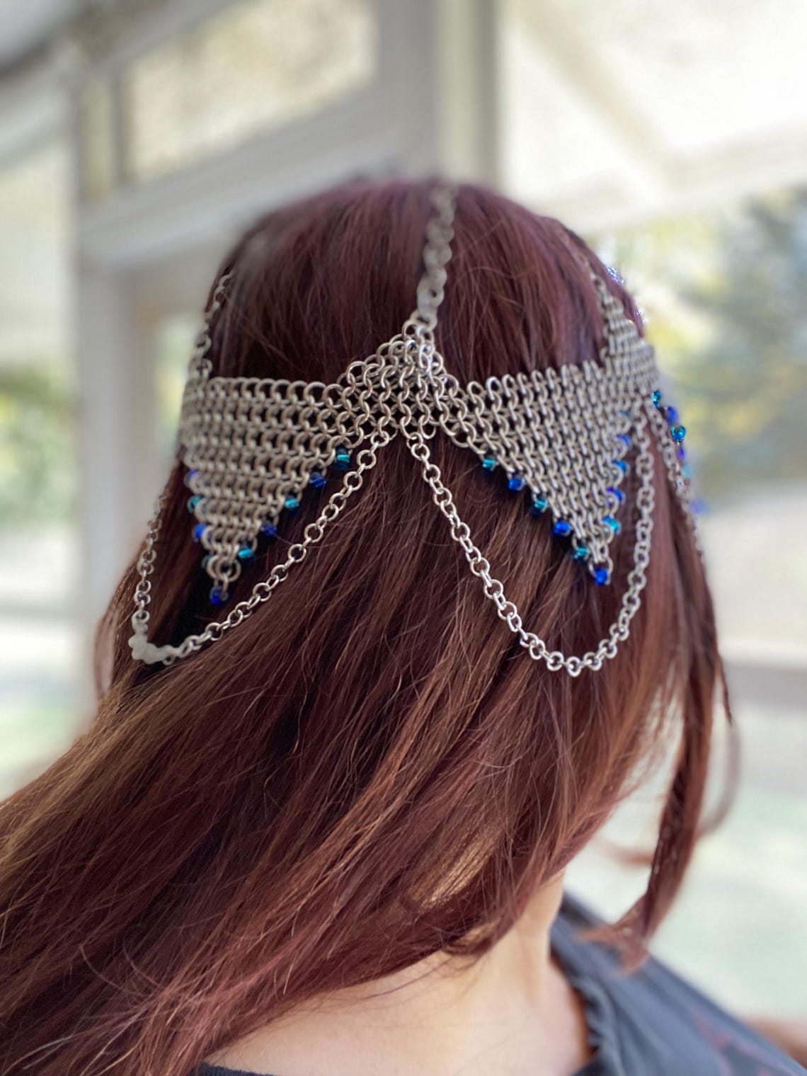 Chainmail Headpiece | Renfaire | Cosplay | Medieval | Chainmaille ...