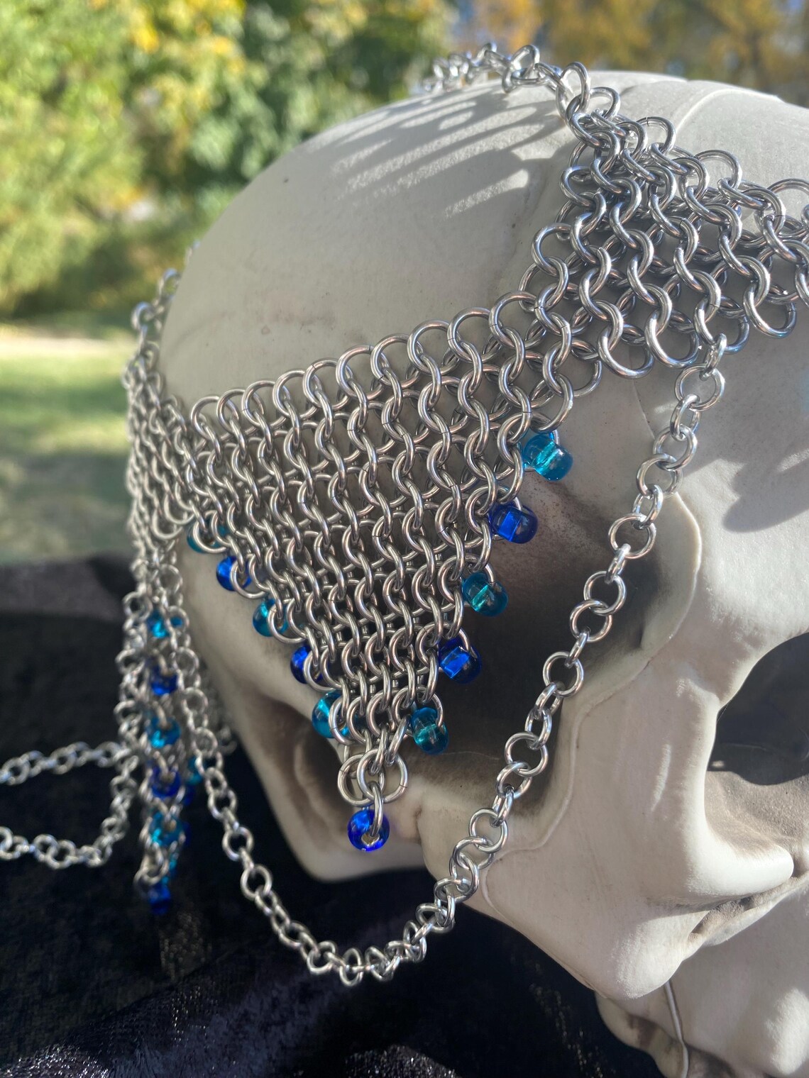 Chainmail Headpiece | Renfaire | Cosplay | Medieval | Chainmaille ...