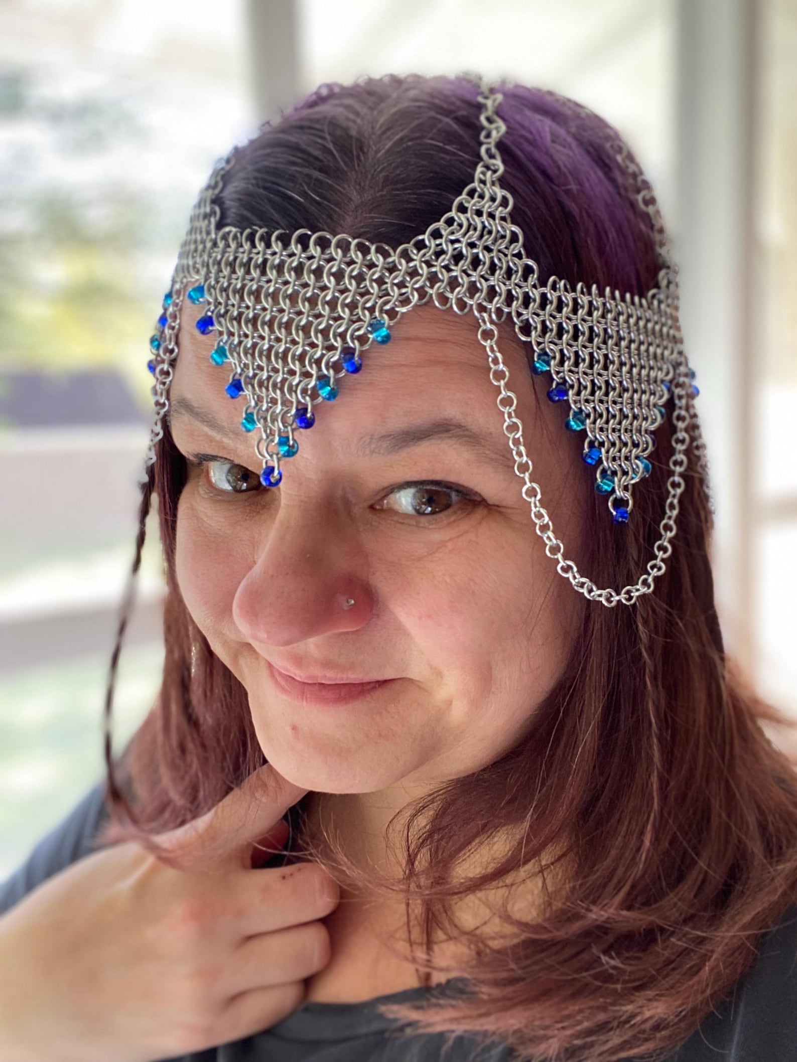 Chainmail Headpiece | Renfaire | Cosplay | Medieval | Chainmaille ...