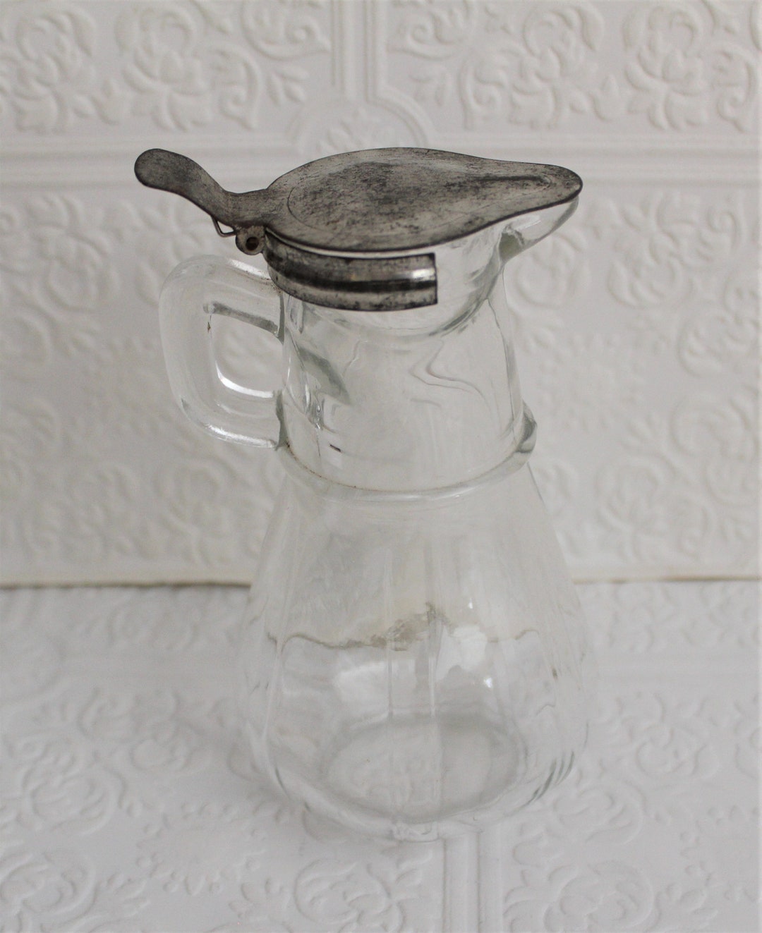 Vintage Syrup Dispenser Pitcher Creamer Kitchen Decor Servingware Home ...
