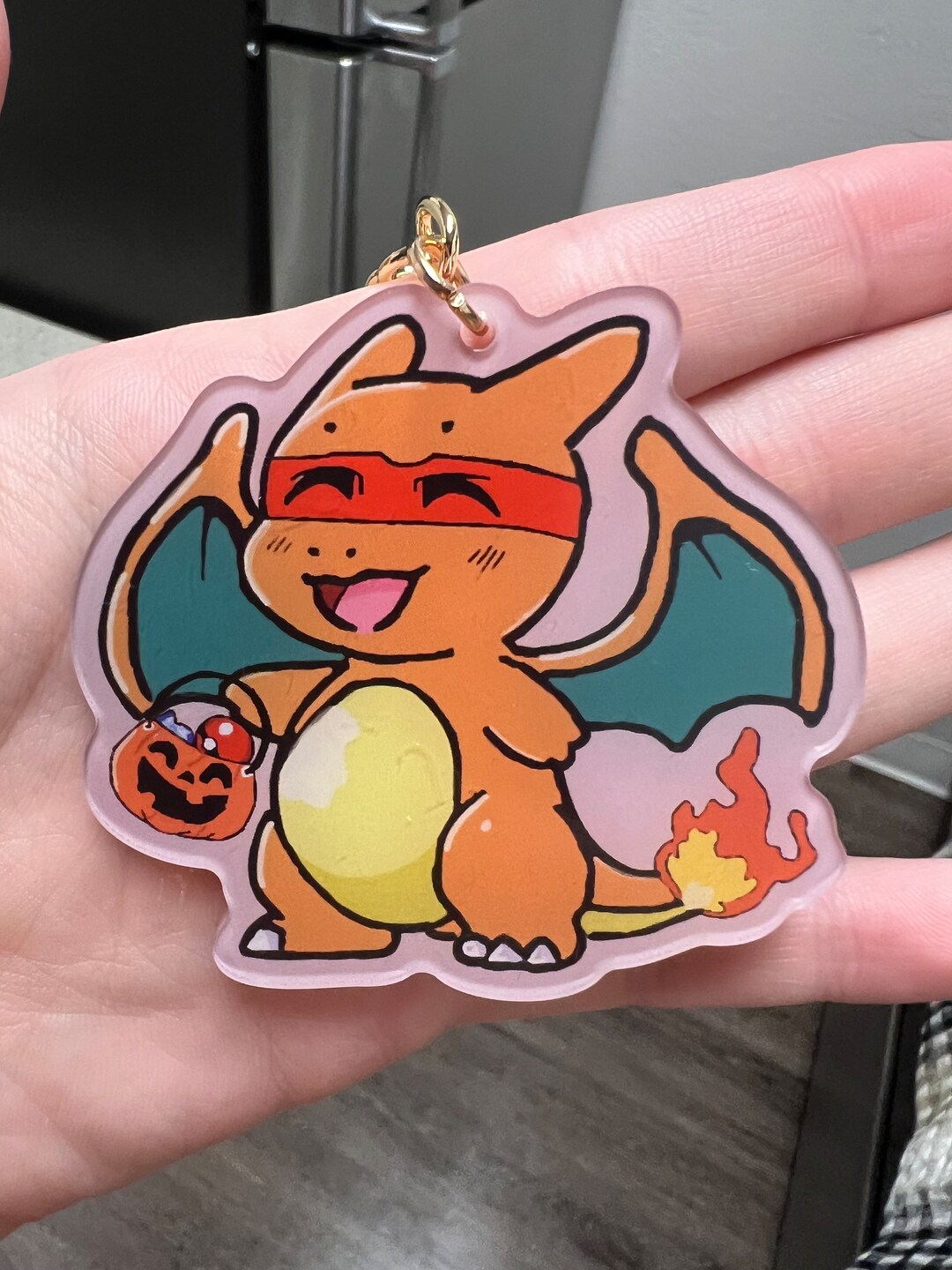 Halloween Charizard Keychain - Etsy