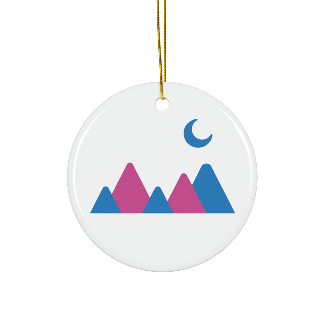 Transgender Flag Ceramic Ornament, LGBT Pride Christmas Tree Decoration ...