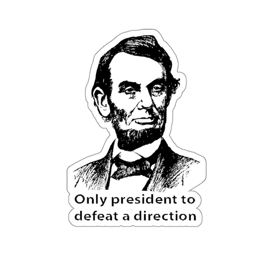 Funny Lincoln Sticker - Etsy