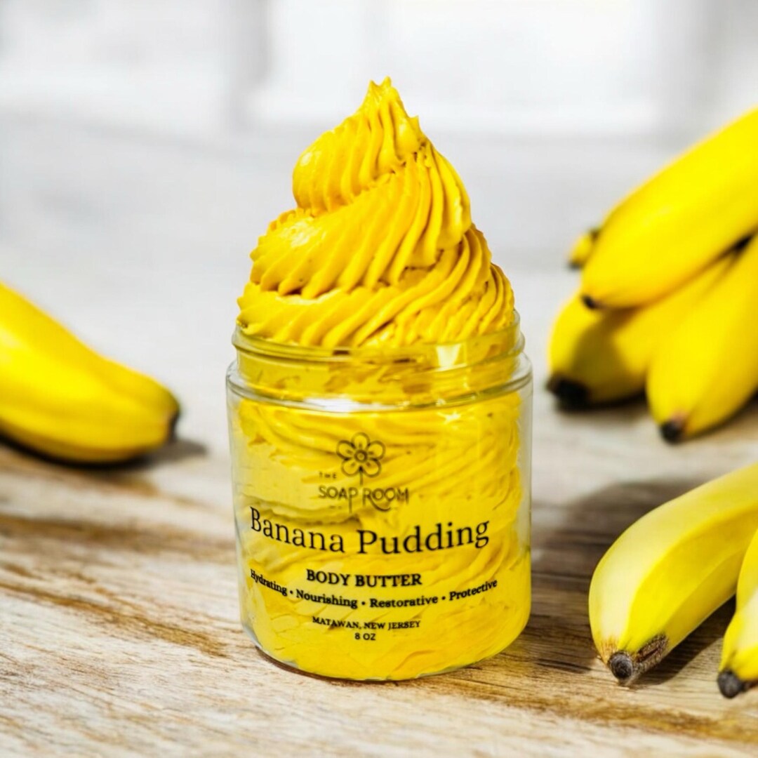 Banana Pudding Body Butter, Body Butter for Dry Skin,natural ...