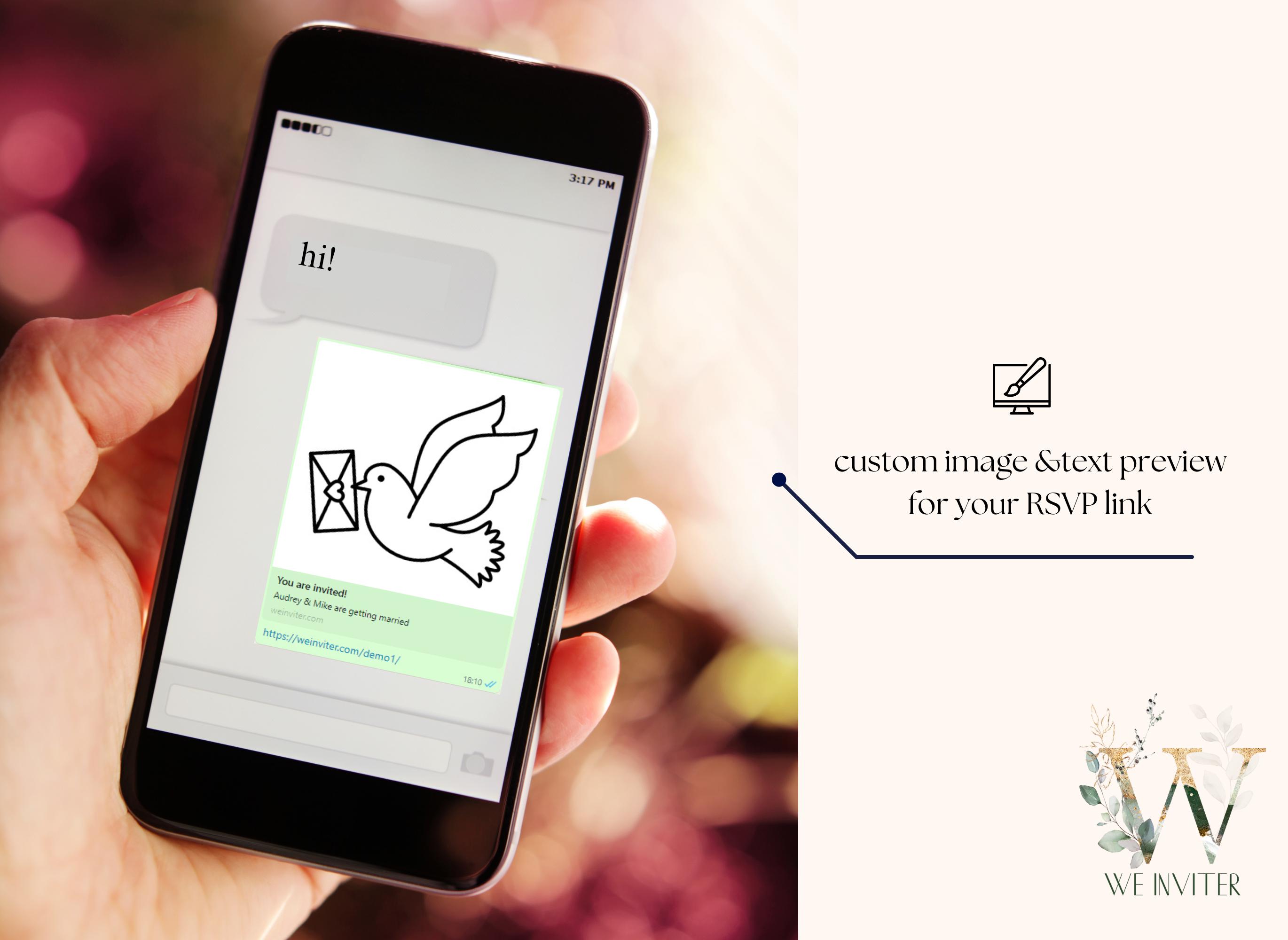 Online Rsvp, Rsvp Tracking, Mini Wedding Website, Digital Invitation ...