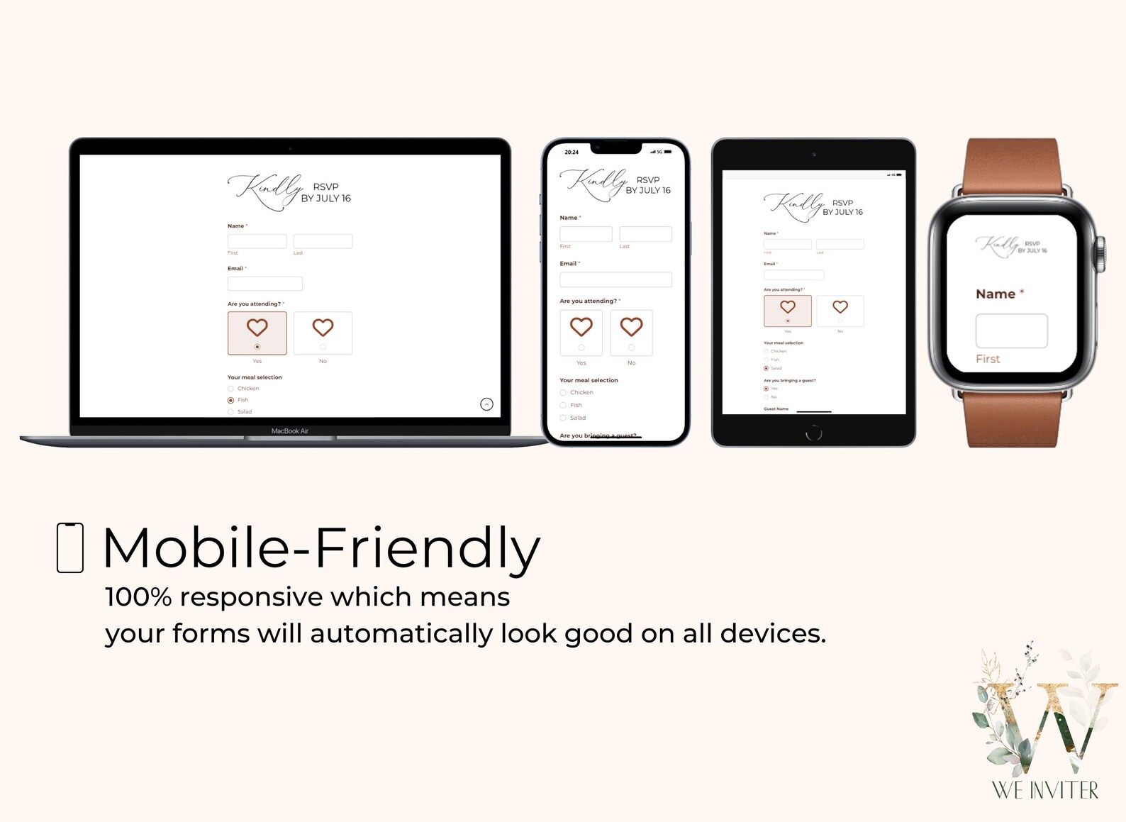 Online Rsvp, Mini Wedding Website, Digital Invitation, Mobile RSVP ...