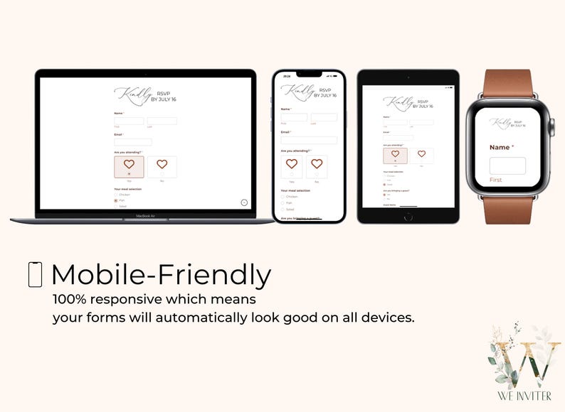 Online Rsvp, Mini Wedding Website, Digital Invitation, Mobile RSVP ...