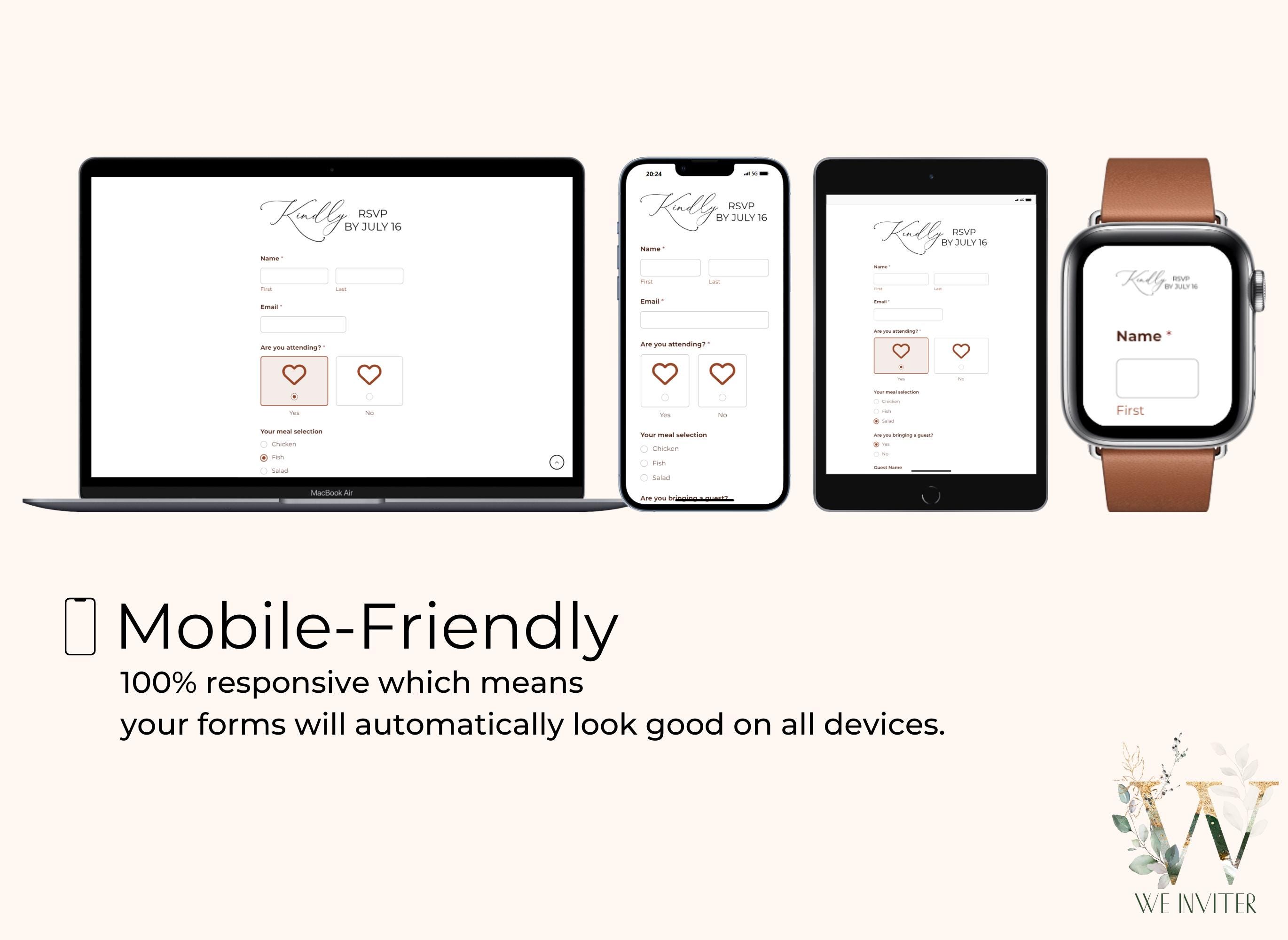 Online Rsvp, Rsvp Tracking, Mini Wedding Website, Digital Invitation ...