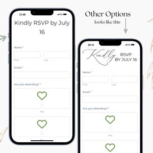 Online Rsvp, Mini Wedding Website, Digital Invitation, Mobile RSVP ...