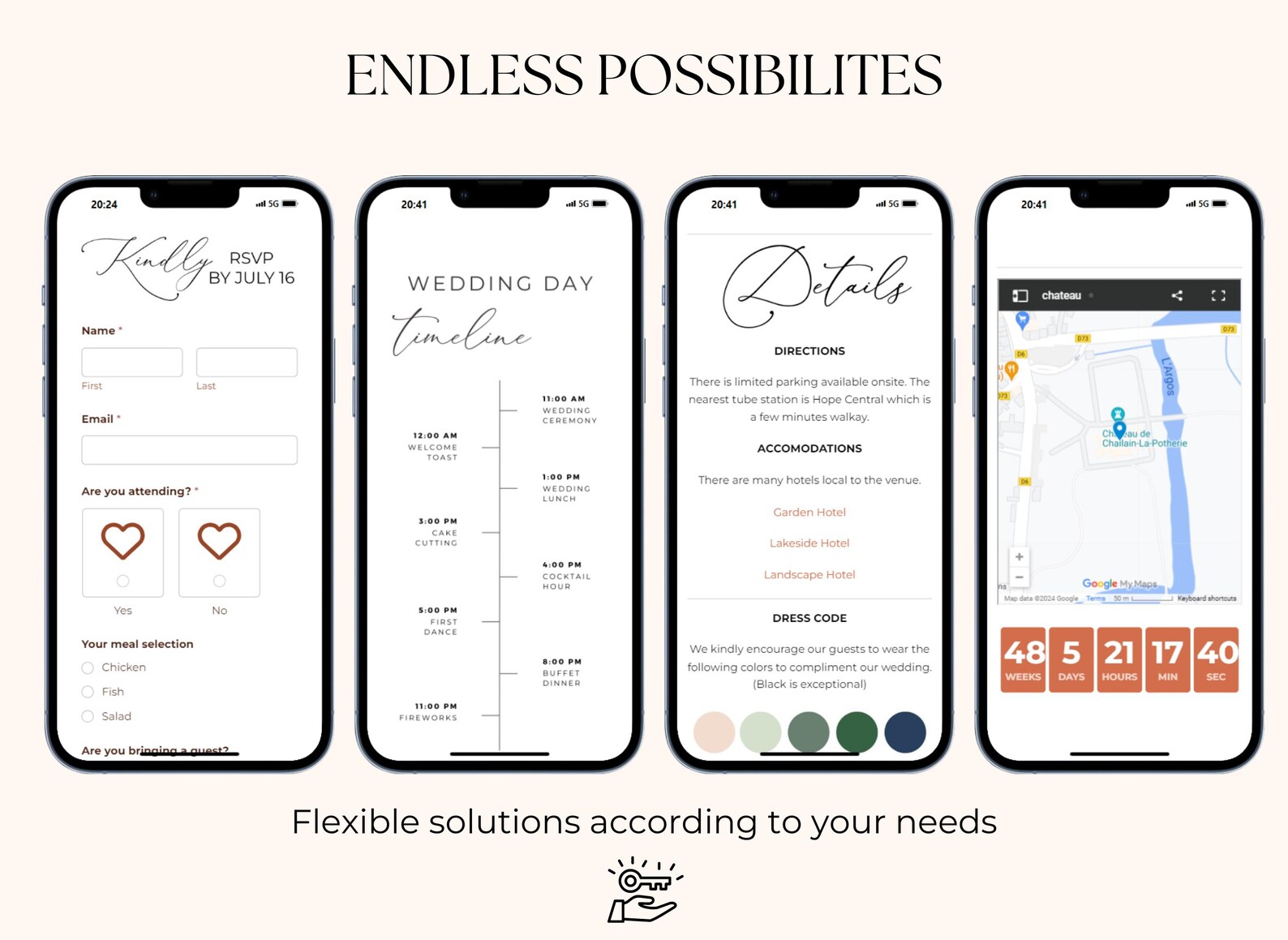 Online Rsvp, Mini Wedding Website, Digital Invitation, Mobile RSVP ...