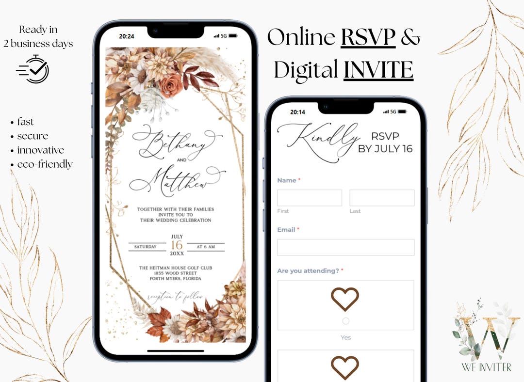 Online Rsvp, Rsvp Tracking, Digital Invitation, Mobile RSVP, Wedding ...
