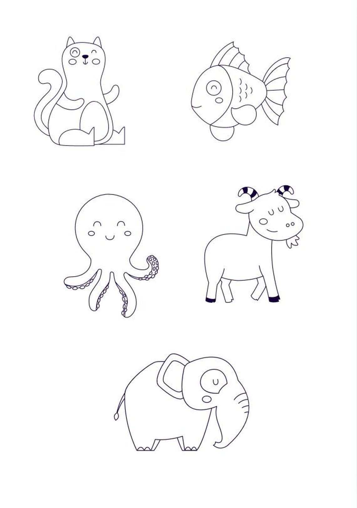 2 Jungle Animal Coloring Books, and an Alphabet Coloring Book. Children ...