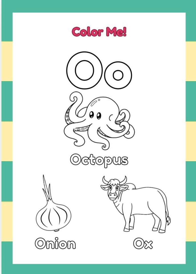 2 Jungle Animal Coloring Books, and an Alphabet Coloring Book. Children ...