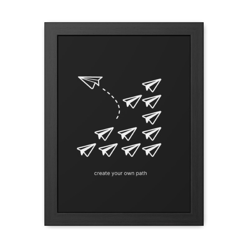 Create Your Own Path, Motivational Poster, Motivational Wall Art ...