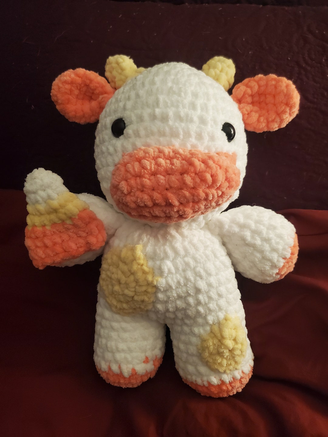 Candy Corn Cow Plushie - Etsy