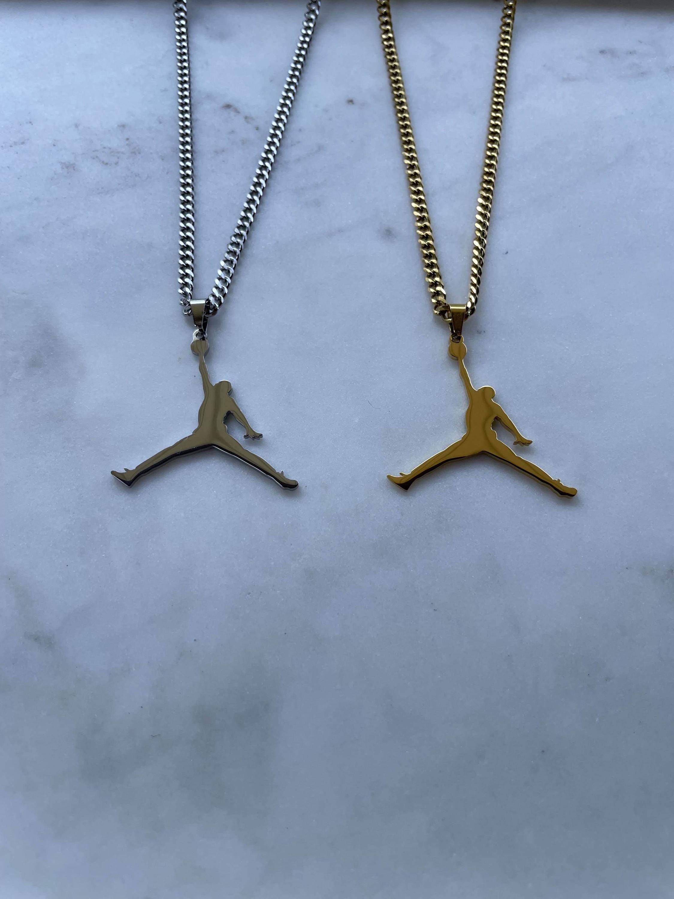 Handmade Jordan Necklace - Air Jordan Pendant - Jumpman Necklace - 23 ...