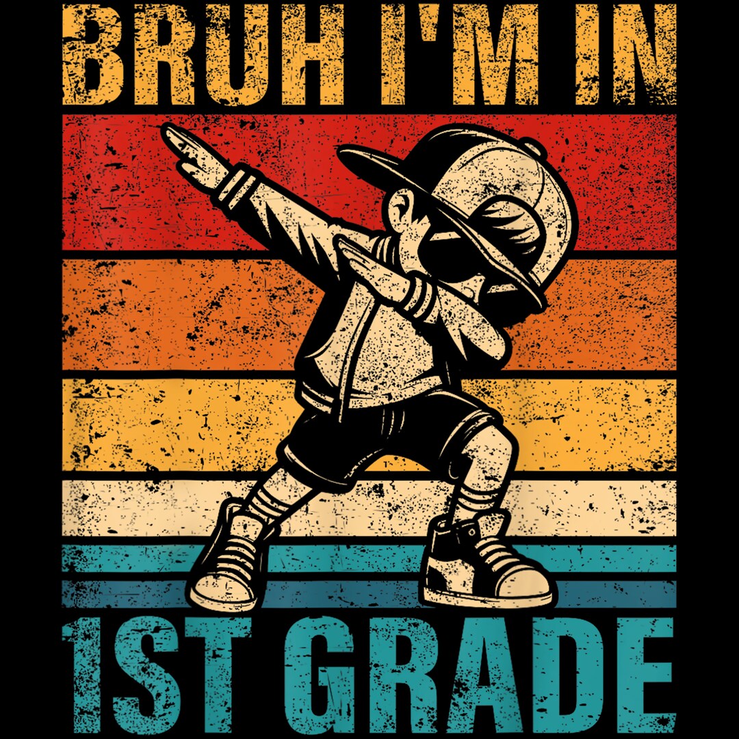 First Grade Dabbing Boy Png Digital File PNG for T-shirt, Canvas, Print ...