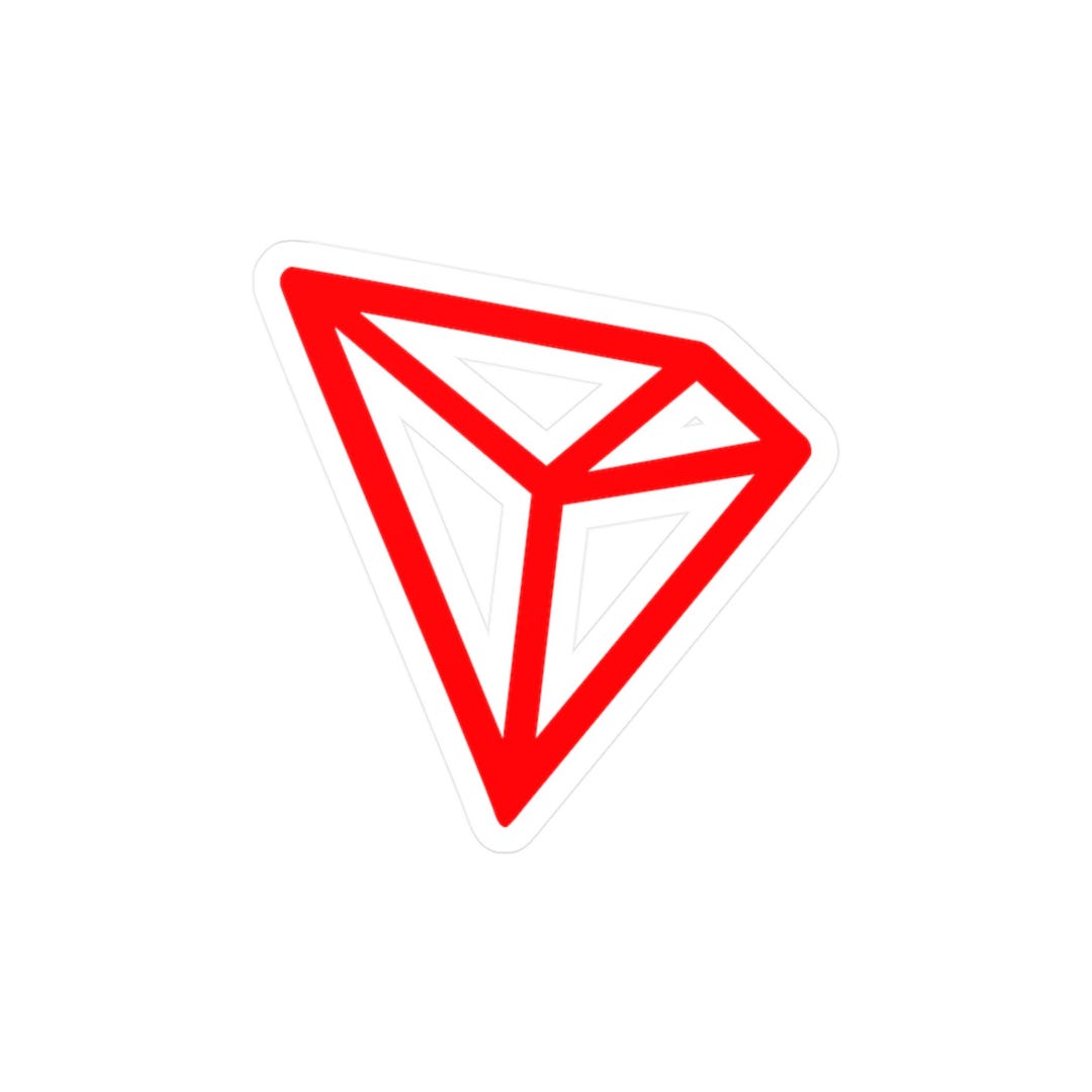 Tron Sticker - Kiss Cut TRX Crypto Logo Decal | Satin Finish ...