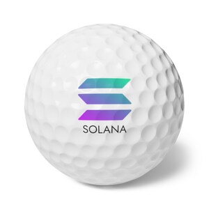 Solana Crypto Golf Balls Custom SOL Logo Golf Balls for Blockchain ...