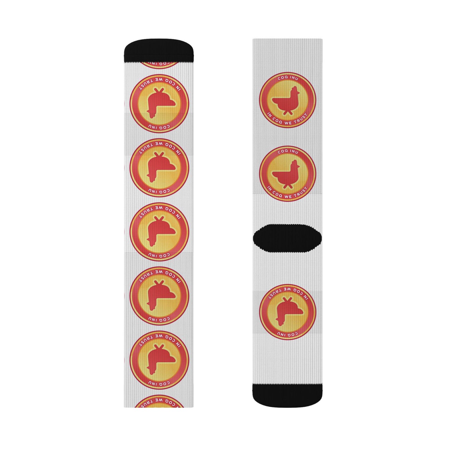 Coq Inu Meme Coin Socks - Fun Cryptocurrency Socks for Coq Inu Fans ...