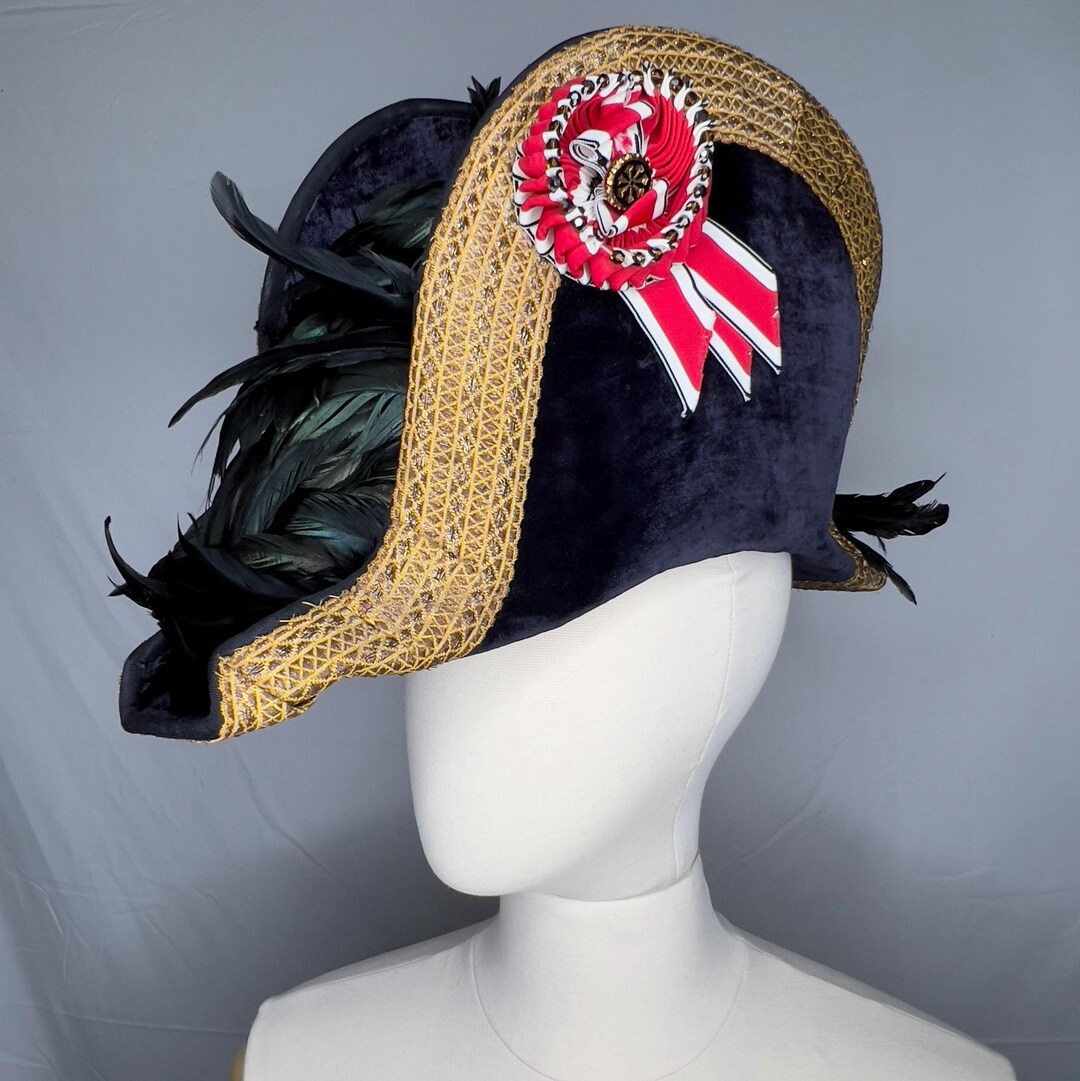 Bicorn Hat Napoleon, Bridgerton, and Pirate Style Handmade One-of-a ...
