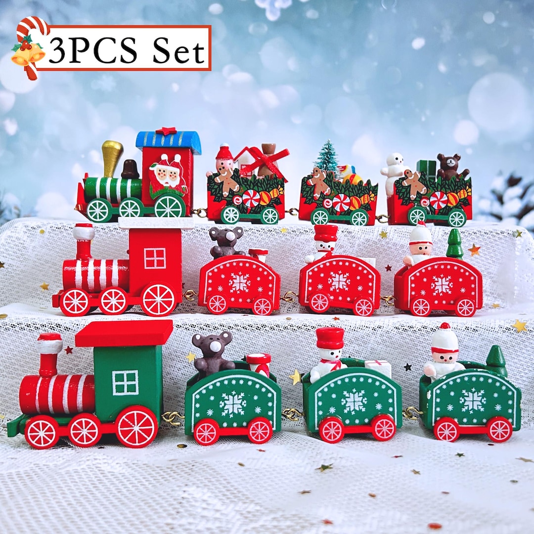 Trains for Kids Wooden Toys for Toddlers,wooden Handmade Christmas ...