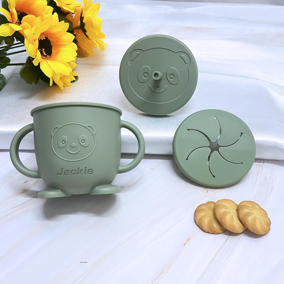 Customized Name Silicone Water Cup,baby Snack Cup,personalized Leak ...