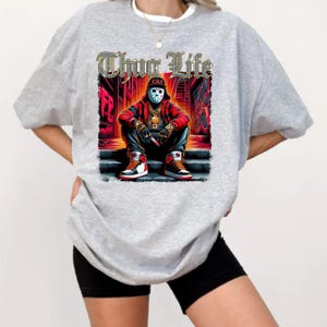 Thug Life Jason Vintage Shirt, Horror Movie Shirt, Scary Movie T-shirt ...