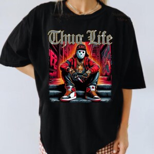 Thug Life Jason Vintage Shirt, Horror Movie Shirt, Scary Movie T-shirt ...