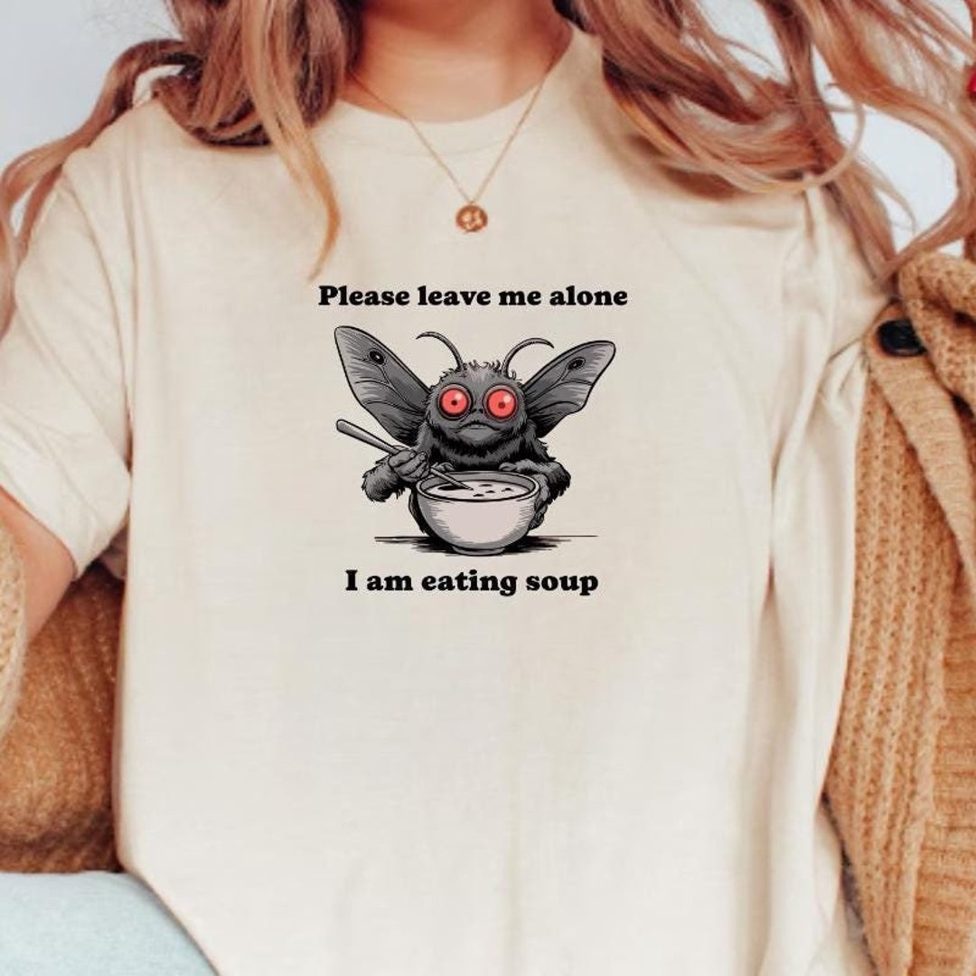Mothman Eating Soup Shirt, Mothman Cryptid Gift, Cryptozoology T-shirt ...