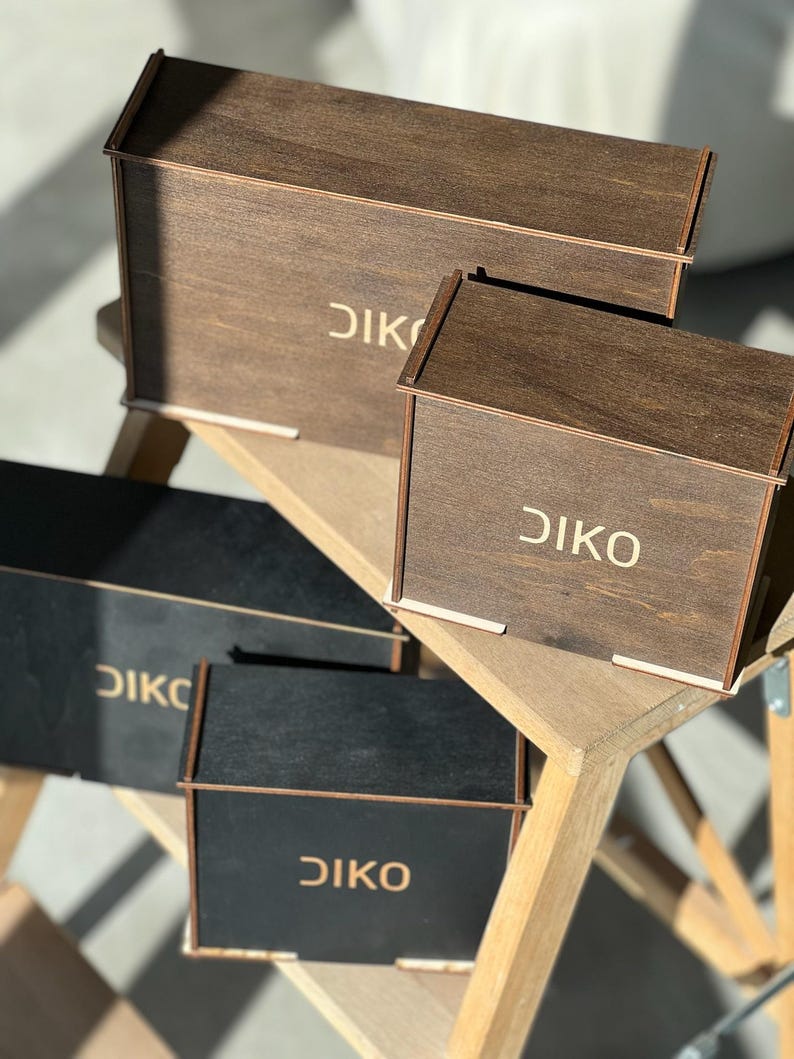 Minimalist Gift Box, Aesthetic Gift Box, Black Gift Box for Groomsman ...