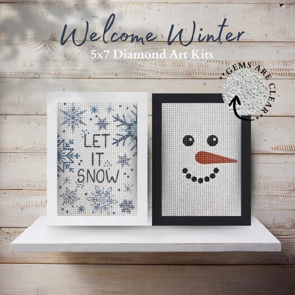 Diamond Painting Snowman - Etsy