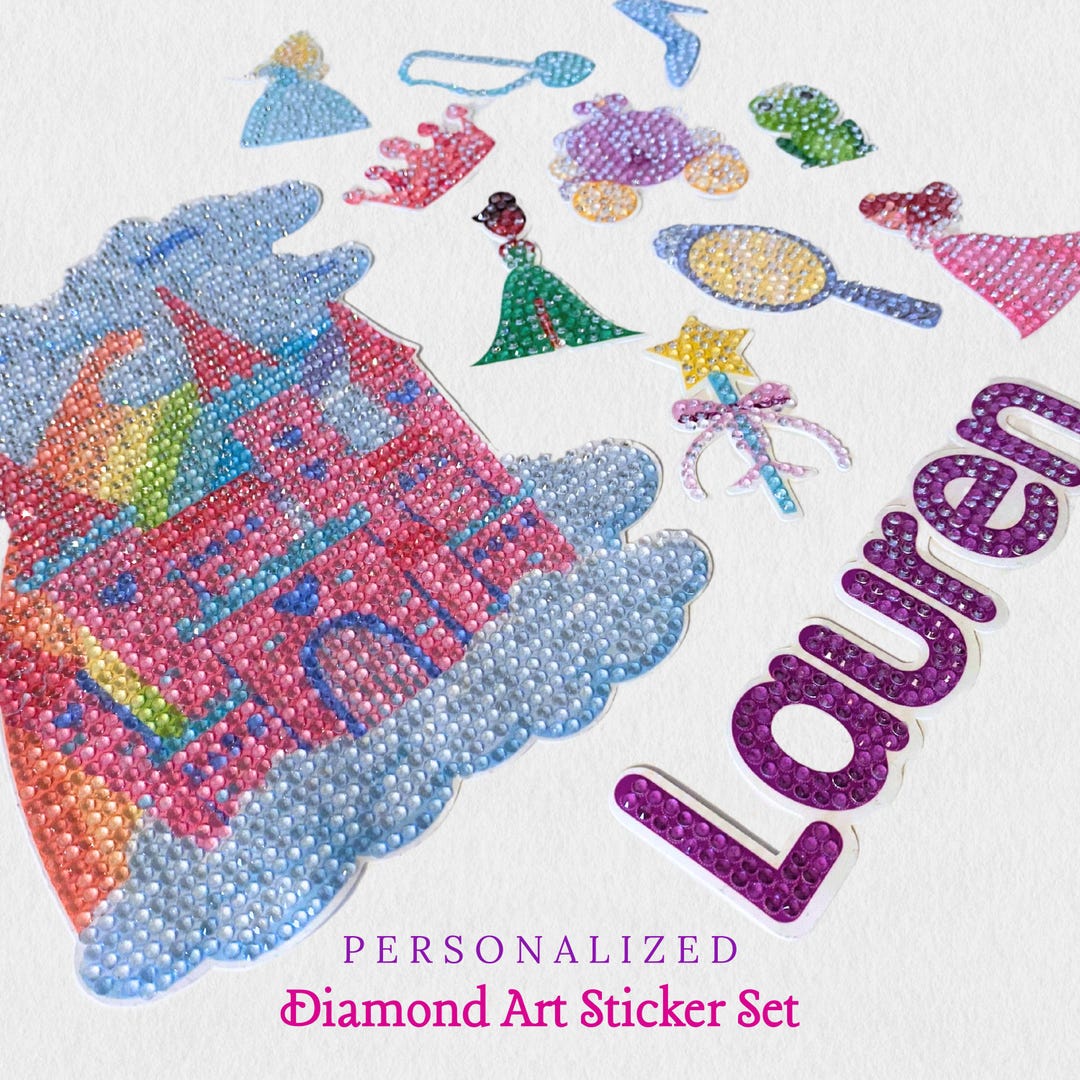 Custom Diamond Art Stickers Personalized Diamond Painting Decals With ...
