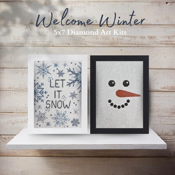 Diamond Painting Snowman - Etsy