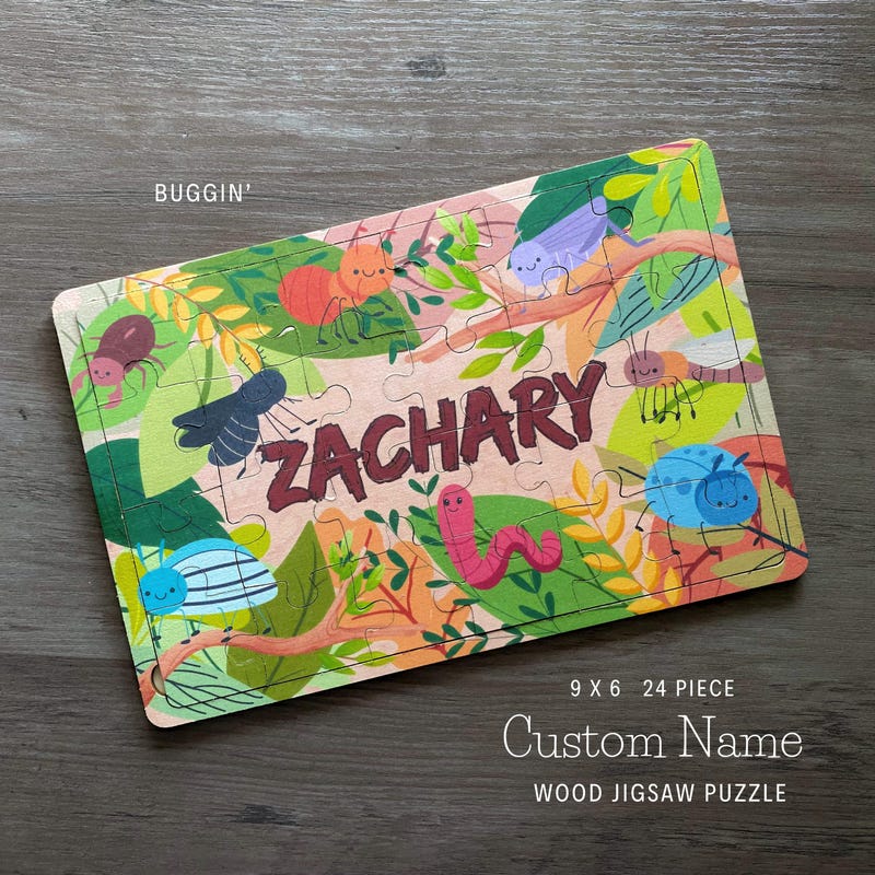 Wooden Bug Puzzles - Etsy