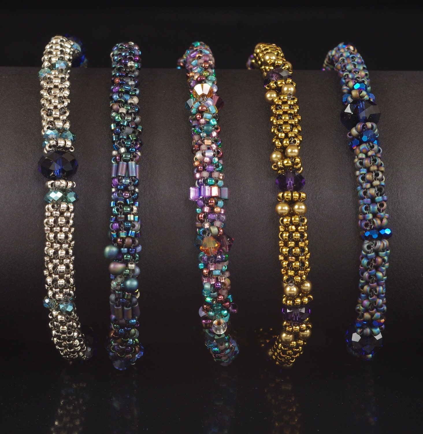 Hexagon Bangle/rope: A Beadweaving Tutorial - Etsy