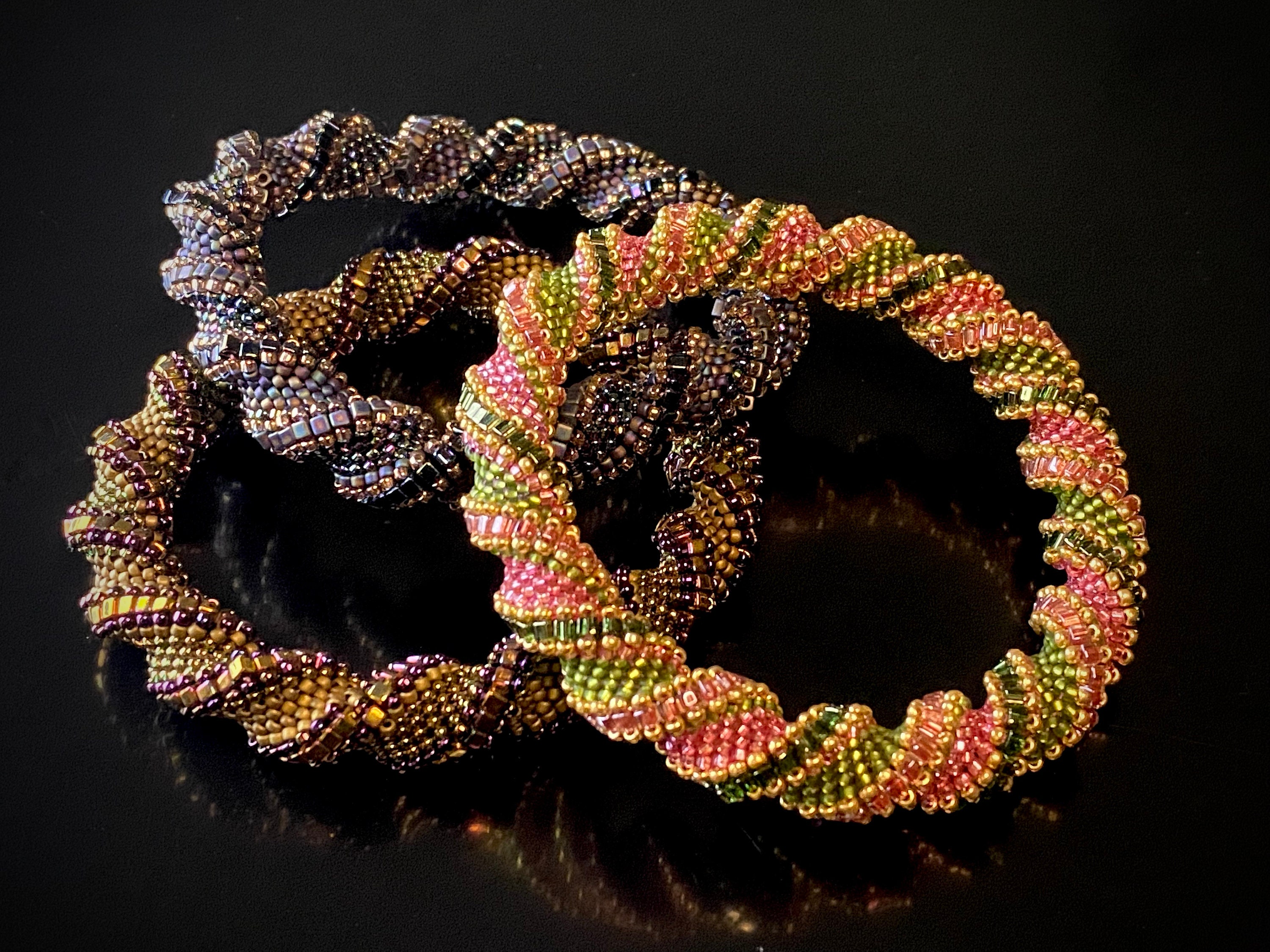 Double Dutch Spiral Stitch Bangle/rope Tutorial - Etsy