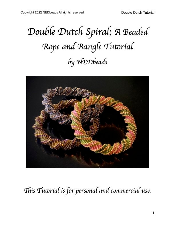 Double Dutch Spiral Stitch Bangle/rope Tutorial - Etsy