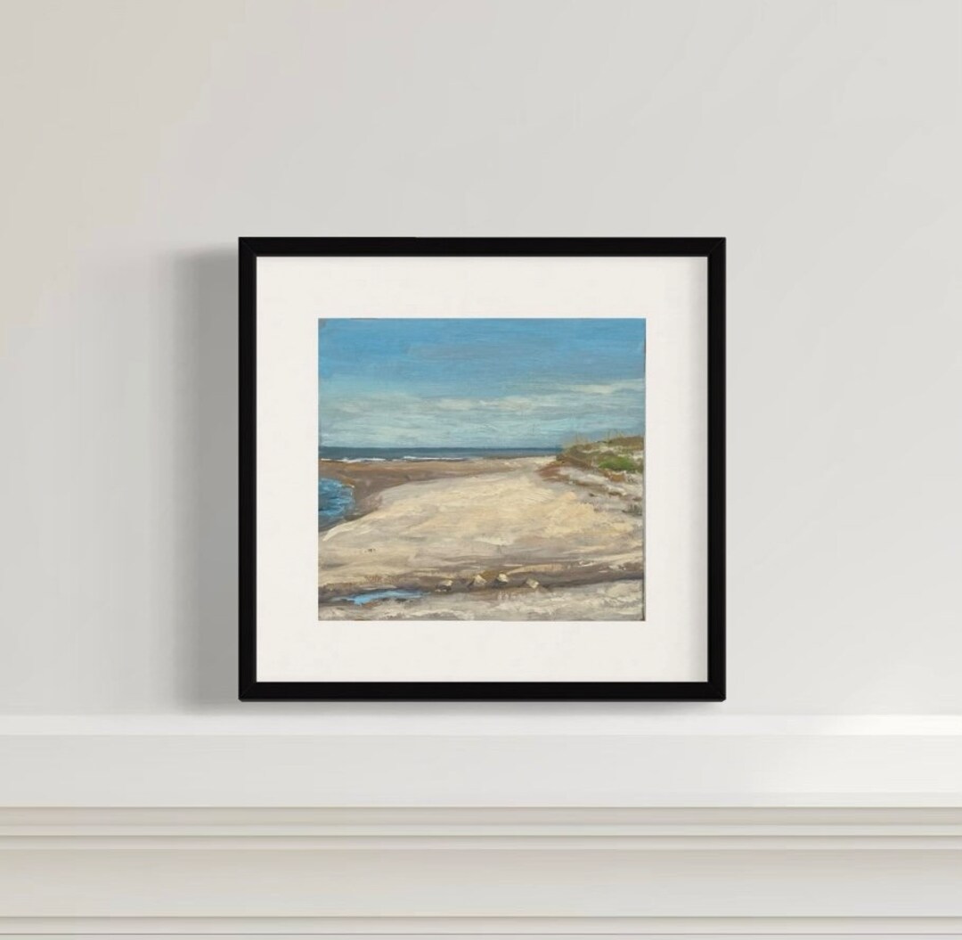 St. Simons Beach Landscape |st. Simons Island Art, Low Country Oil ...
