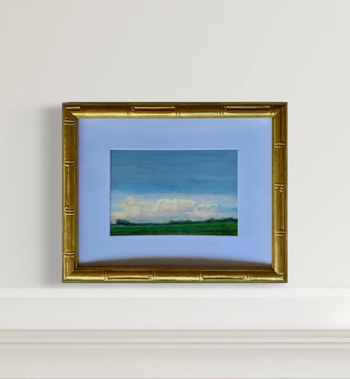 I-35 #2, Texas Landscape Original Oil Print , Original Texas Landscape ...