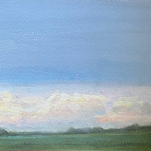 I-35 #2, Texas Landscape Original Oil Print , Original Texas Landscape ...