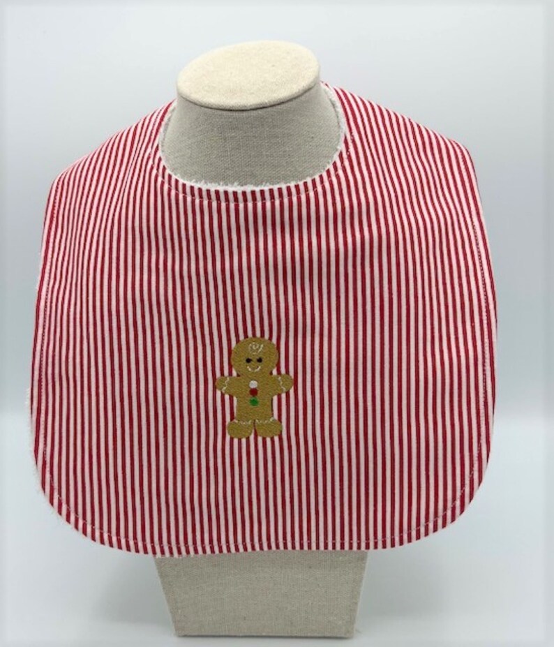 Christmas Baby Bib - Gingerbread Man - Etsy
