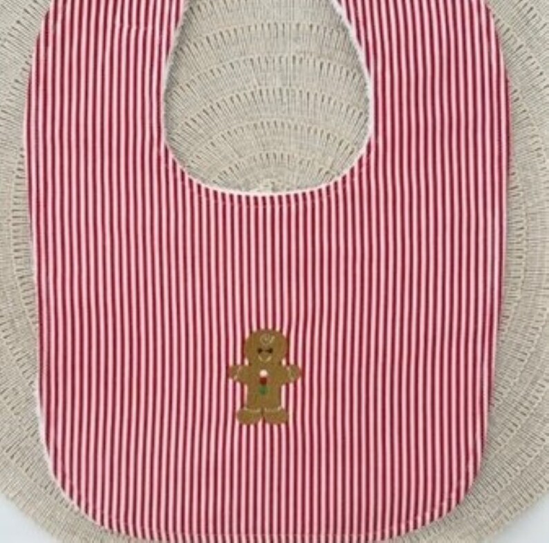 Christmas Baby Bib - Gingerbread Man - Etsy